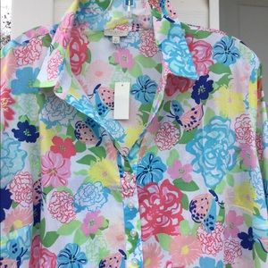 Talbots | Swim | Nwt Talbots Floral Pattern Bathing Suit Cover Up ...